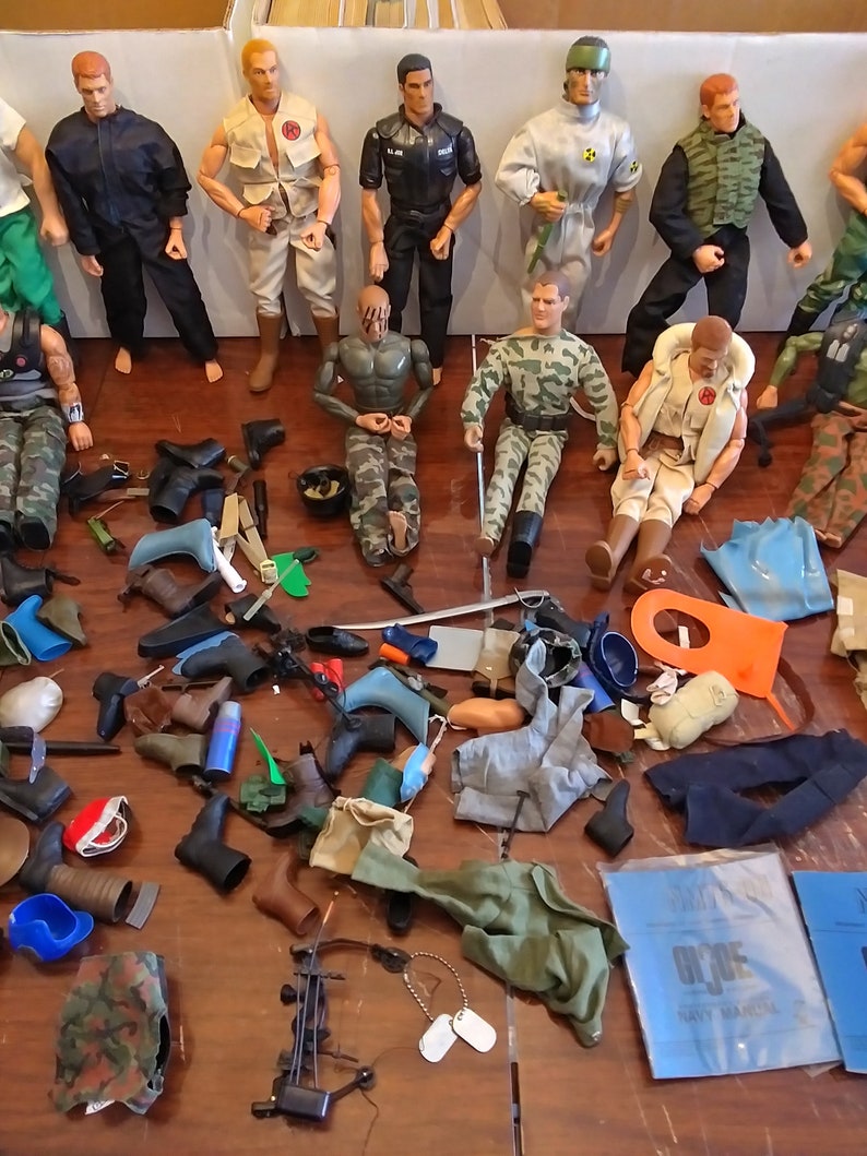 Huge Vintage GI Joe Collection of 21 Action Figures Plus - Etsy
