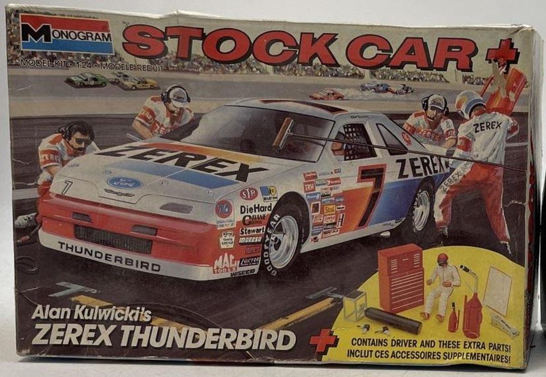 Alan Kulwicki's Thunderbird Stock Car Plus Plastic Model Kit - Etsy