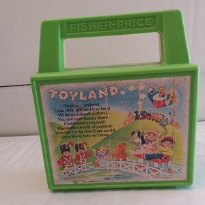 Vintage Walt Disney Music Fisher Price Wind-up Music Box toyland Works ...