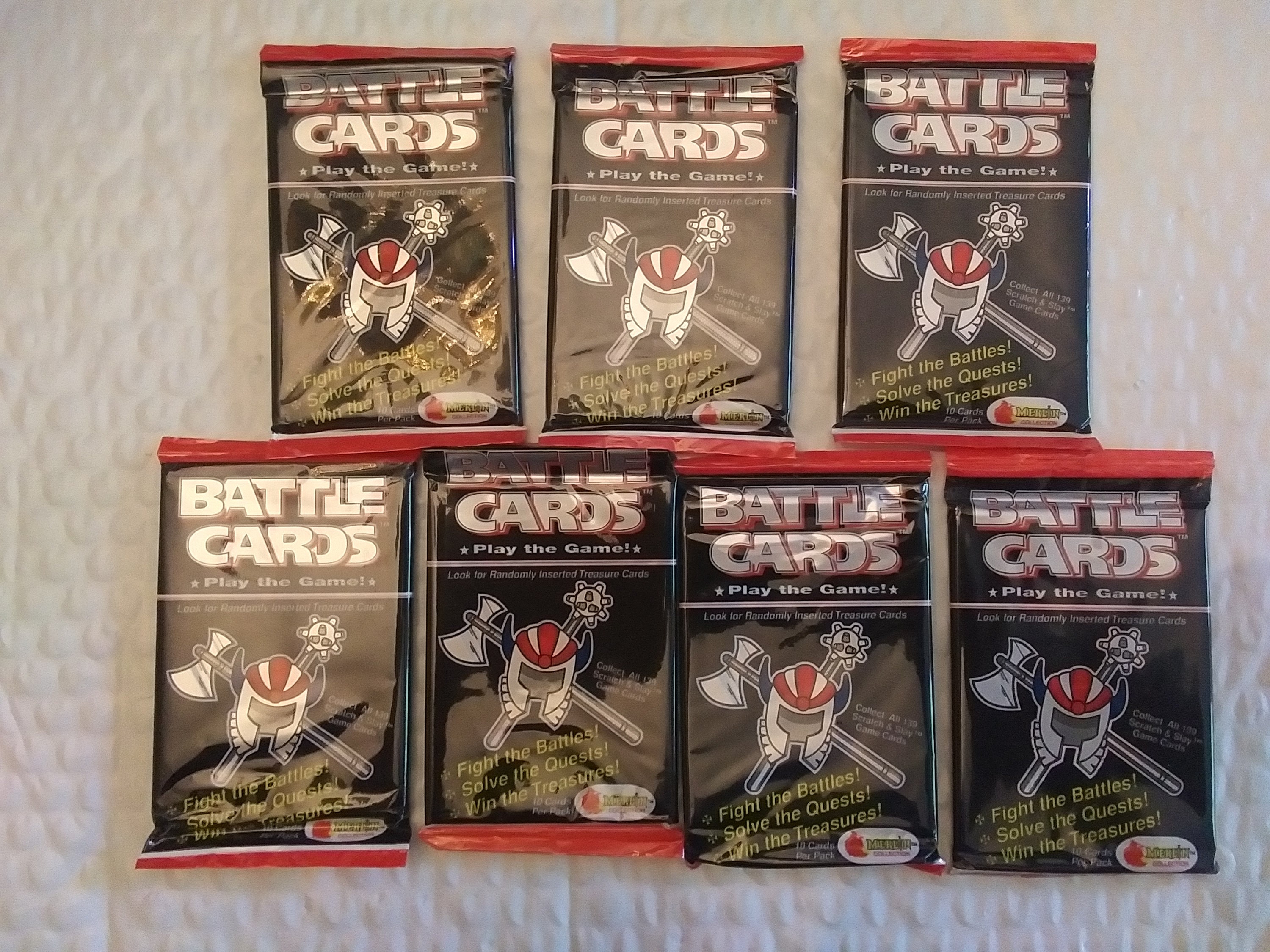 7 Packs of 1993 Battle Cards Ultimate Fantasy Combat Game Full Pack - Etsy