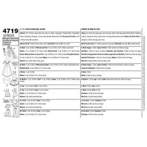 Simplicity 4719 Sewing Pattern for 11-1/2" Fashion Doll Clothes - Etsy