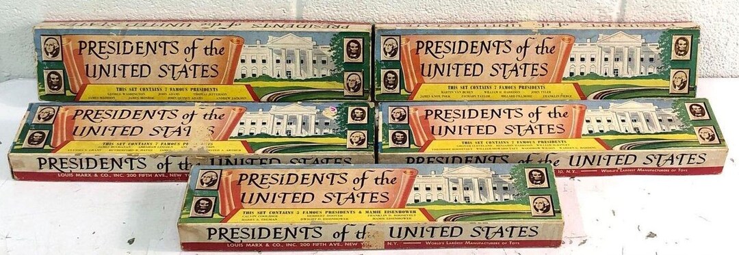 1960s Collection - 5 Sets of United States of America Presidents in ...
