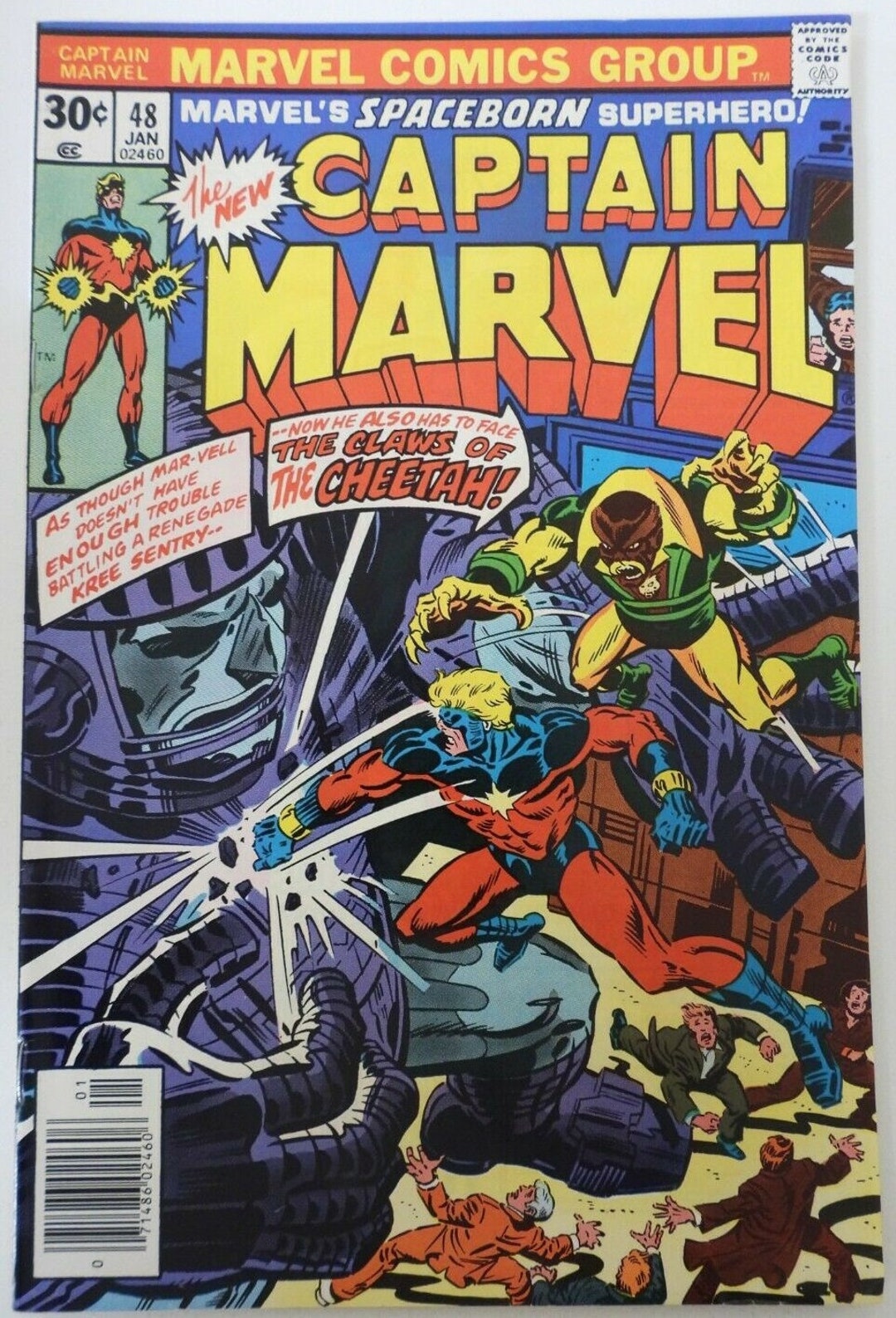 Captain Marvel Volume 1, No. 48, 1977 by Marvel Comics - Etsy