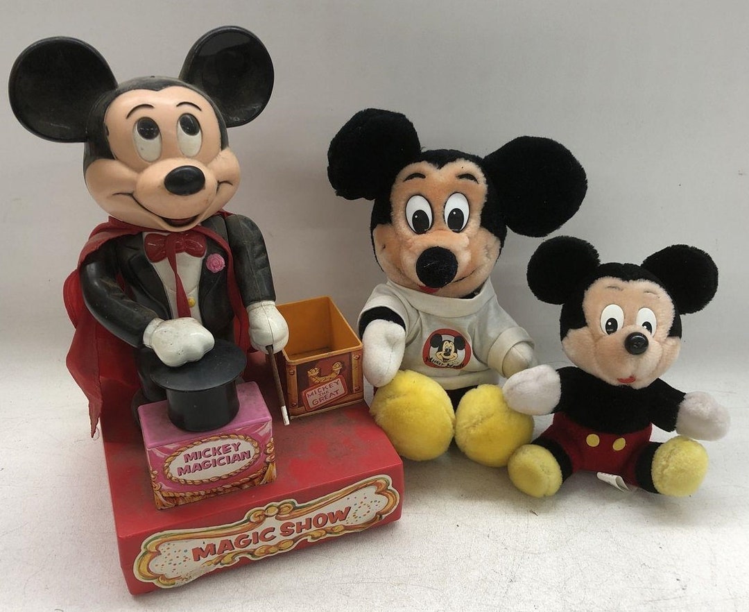 Vintage 1976 Disney Mickey Magician Magic Show Mickey Mouse Club Toy +2 ...
