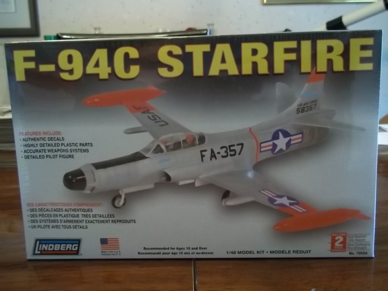 F-94C Starfire Lindberg Model Airplane Model Kit 1/48 Scale New (offers ...