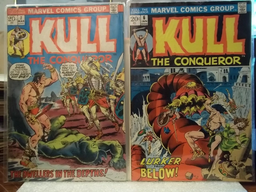 Collection of 23 Marvel Comics - 1970s-80s Kull the Conqueror - Etsy