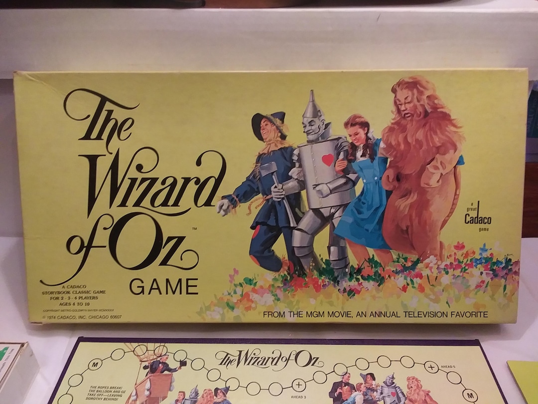 Vintage 1974 the Wizard of Oz Board Game by Cadaco Complete IOB - Etsy