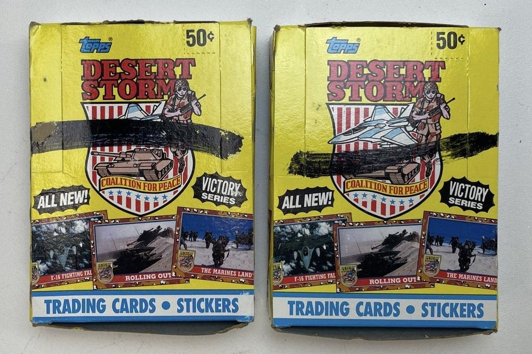 Vintage Desert Storm Victory Series Cards - 2 Boxes Sealed Packs - Etsy