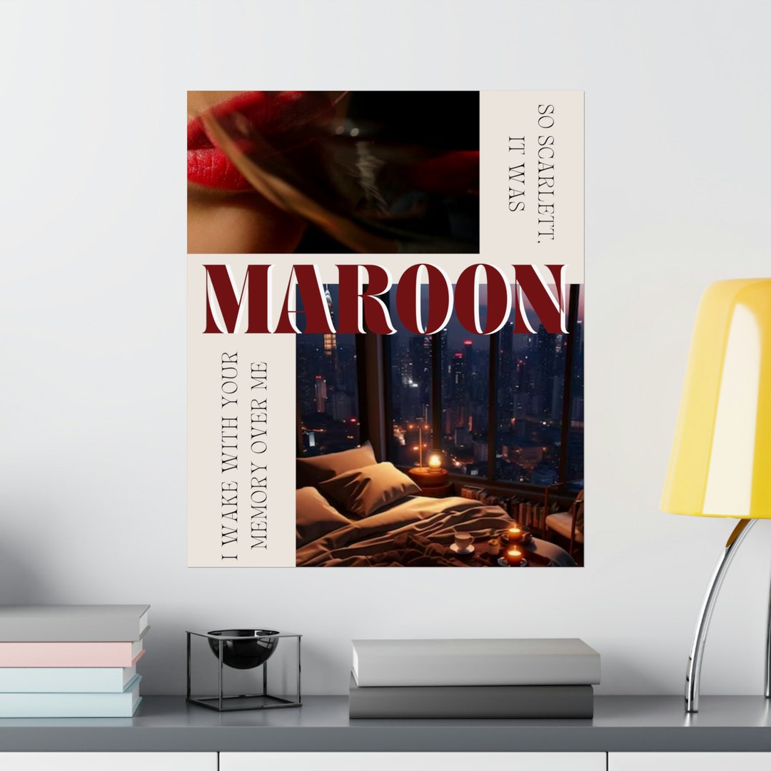 PHYSICAL POSTER: Maroon Poster Taylor Swift Poster Gifts for Her - Etsy
