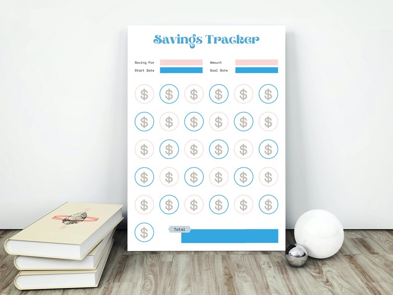 Digital Savings Tracker, Printable Savings Tracker, Plan to Save ...