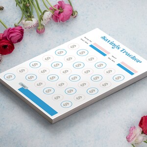 Digital Savings Tracker Printable Savings Tracker Plan to - Etsy