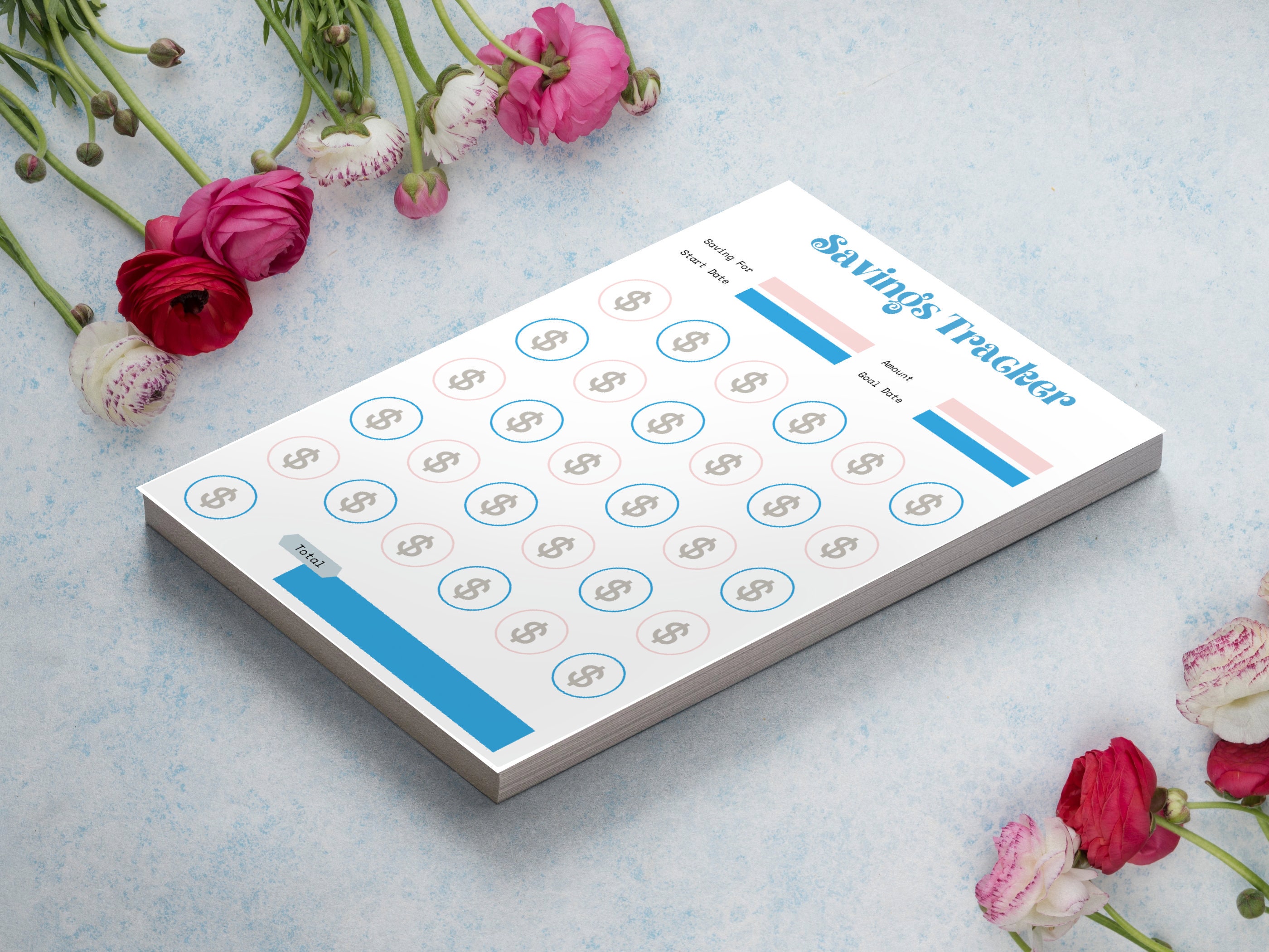 Digital Savings Tracker, Printable Savings Tracker, Plan to Save ...