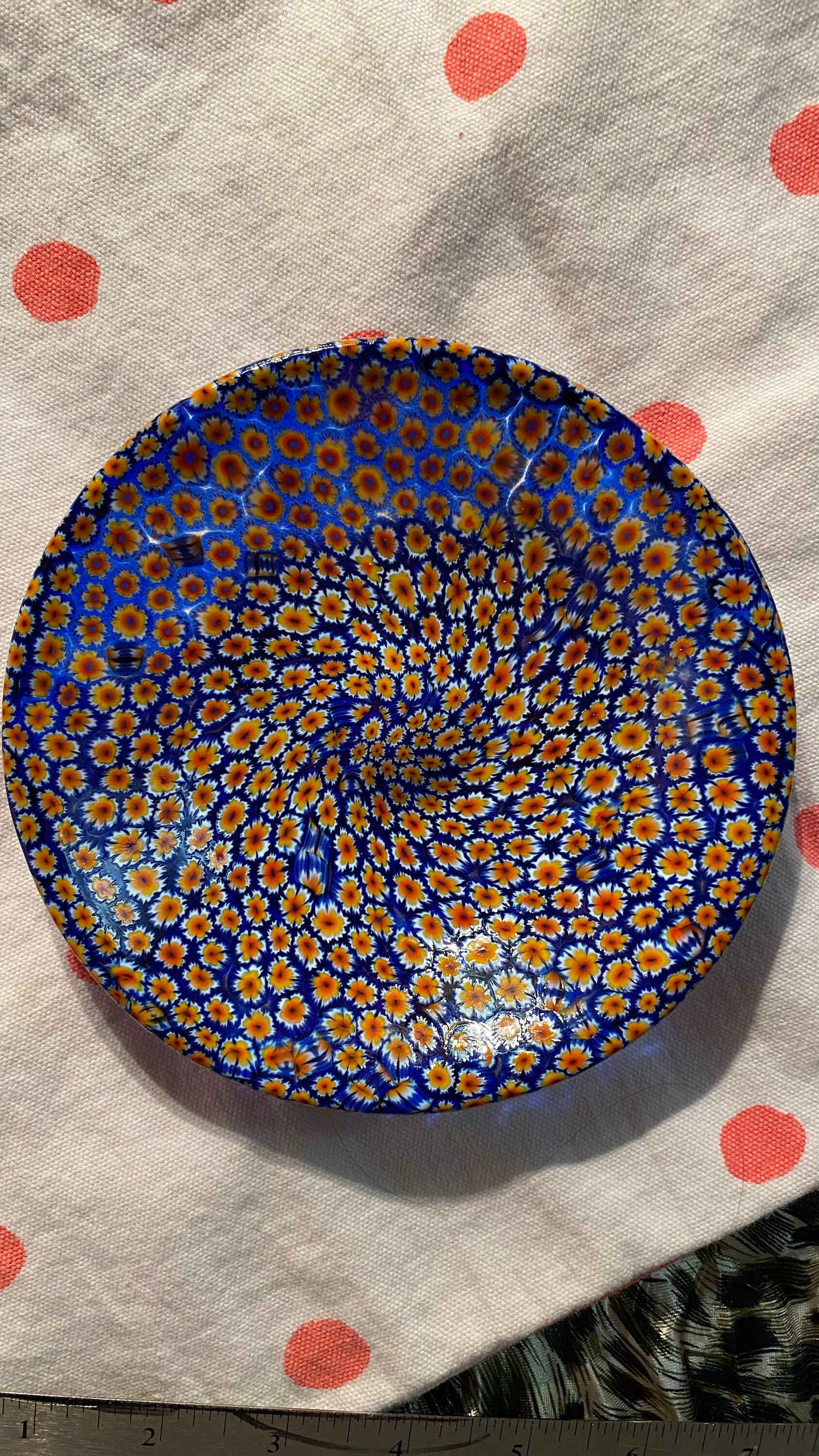 Murano Attributed Vintage Millefiori Candy Dish. - Etsy