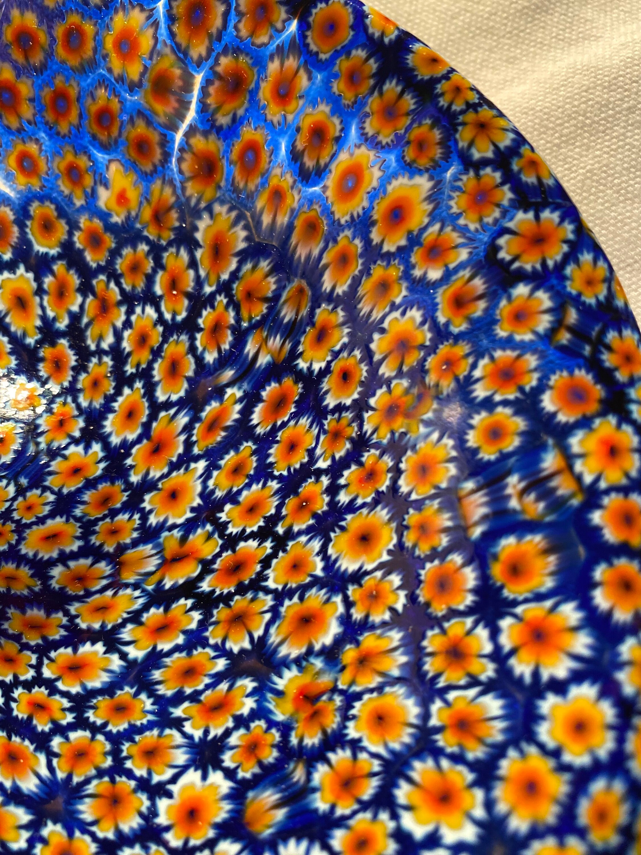 Murano Attributed Vintage Millefiori Candy Dish. - Etsy