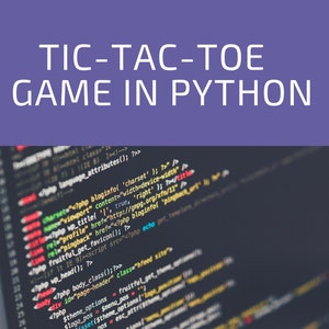 Tic-tac-toe Game in Python - Etsy