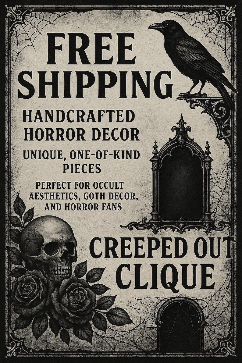 Charred Human Skull - Spooky Macabre Head Vinyl and Cotton/latex ...