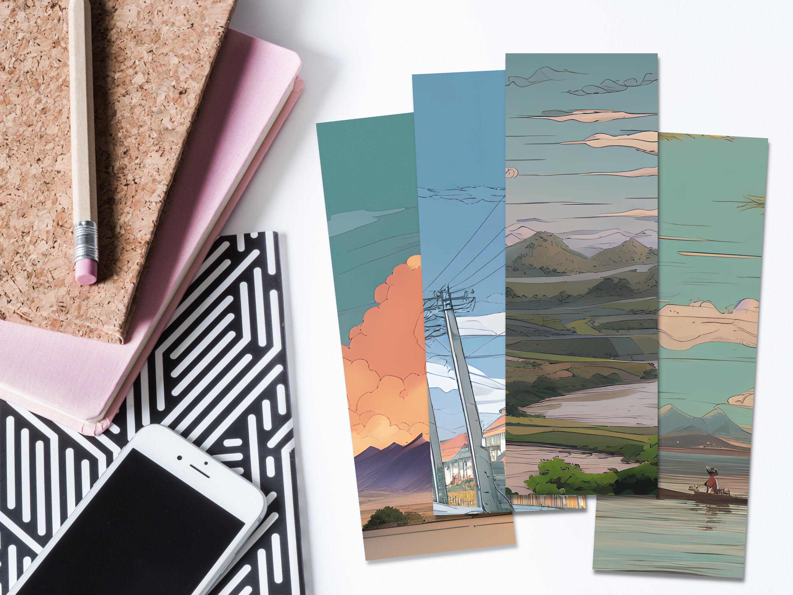 Anime Bookmark Set of 9 Printable Bookmarks Anime - Etsy