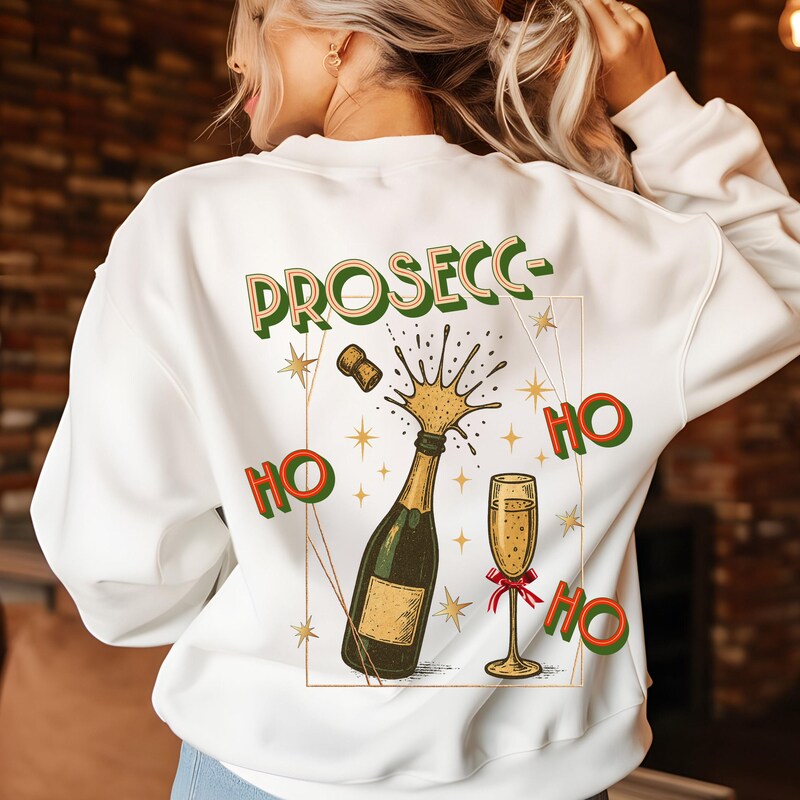 Prosecco Ho Ho Ho Tshirt - Etsy UK