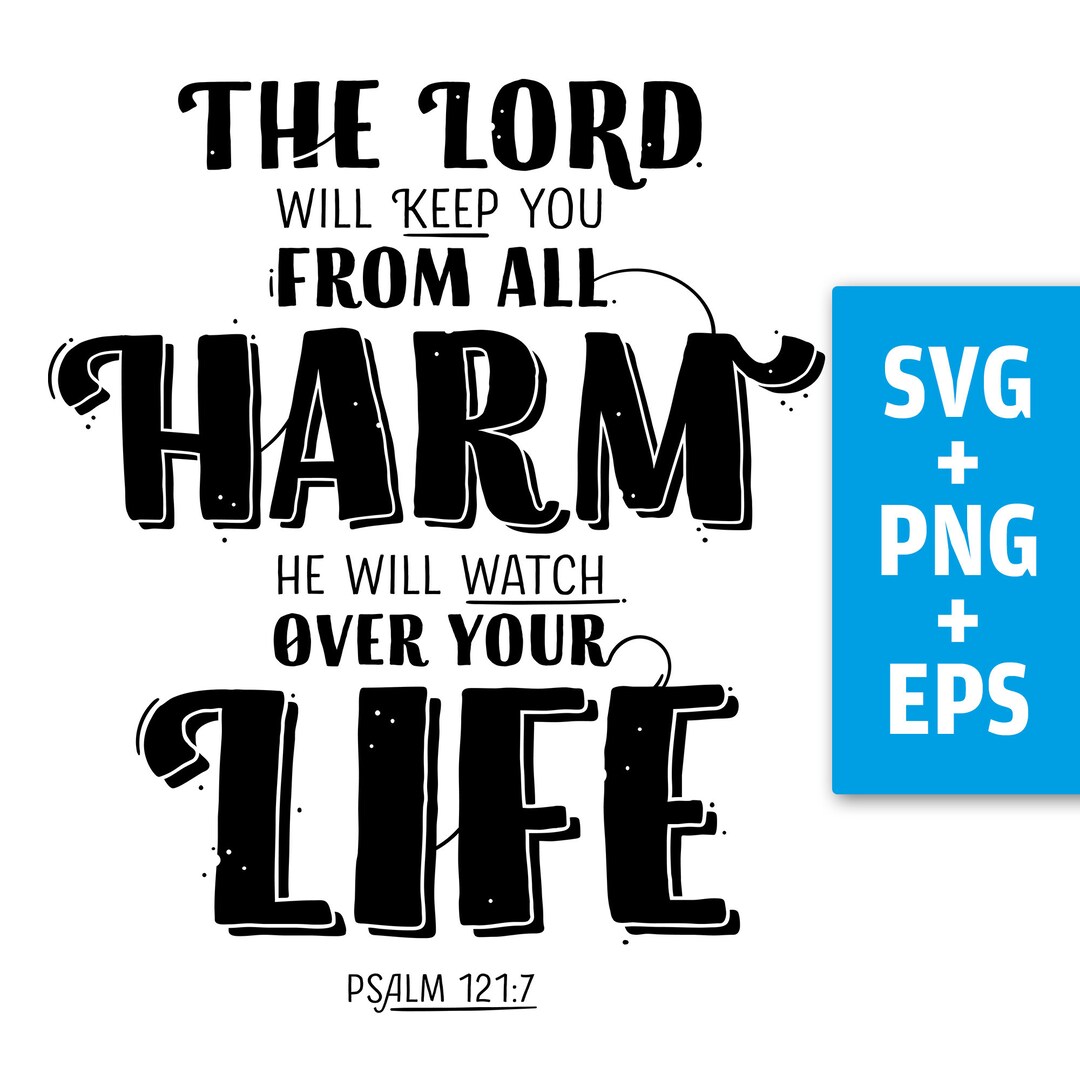Print File, Bible Verse, English, SVG EPS PNG, Calligraphy, Lettering ...