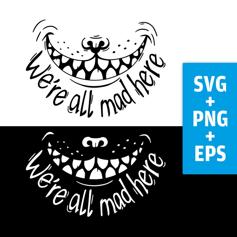 Chesire Cat Svg - Etsy