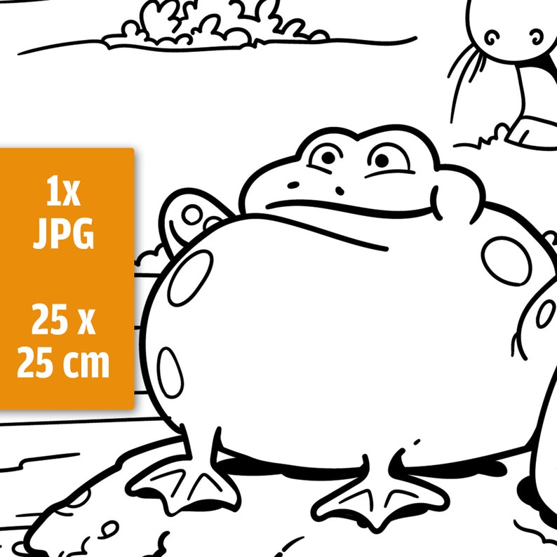 Coloring Page Fable Frog and Ox, Download, Coloring Page, Phaedrus ...