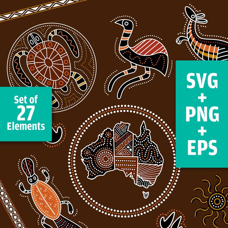 Aboriginal Clipart - Etsy Australia