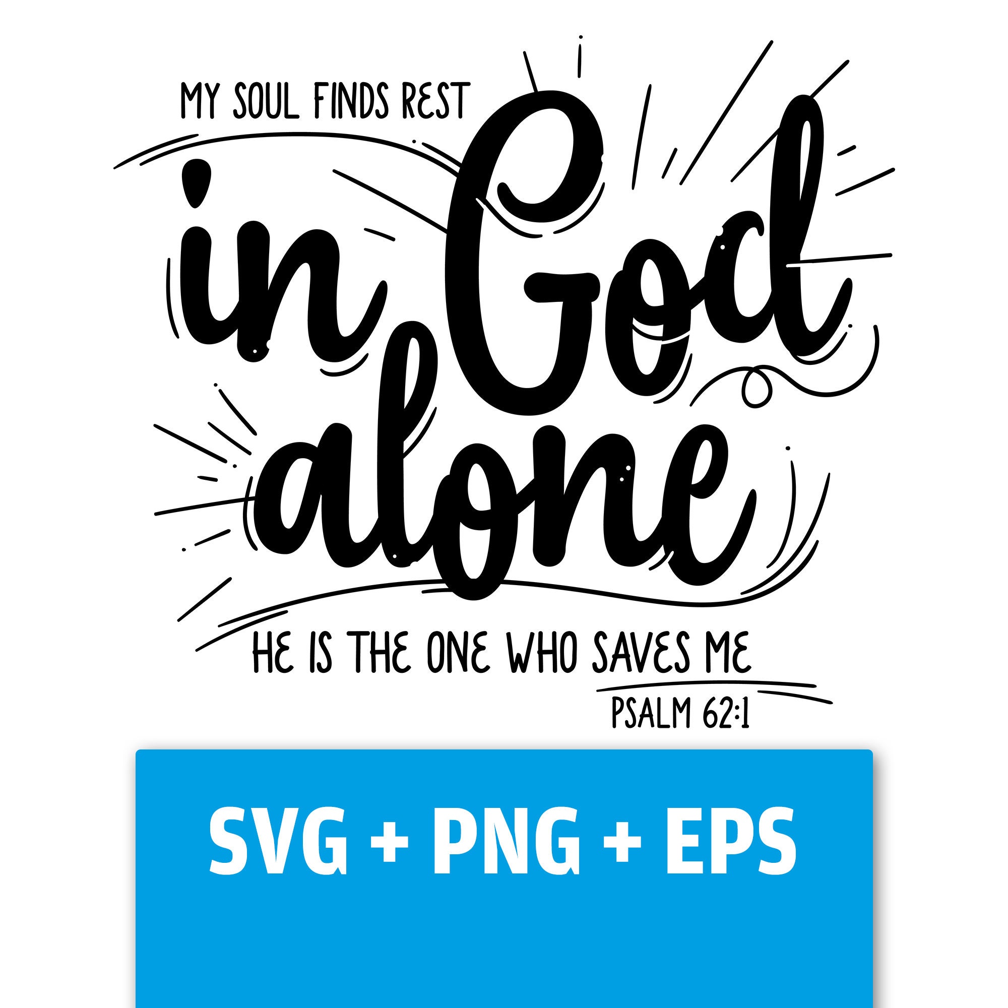 Print File, Verse Bible, English, SVG EPS PNG, Calligraphy, Lettering ...