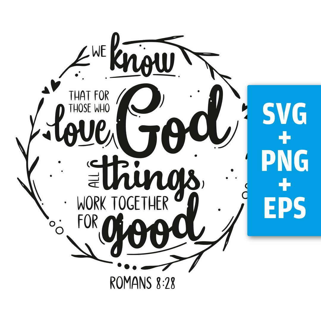 Print File, Verse Bible, English, SVG EPS PNG, Christian, Calligraphy ...