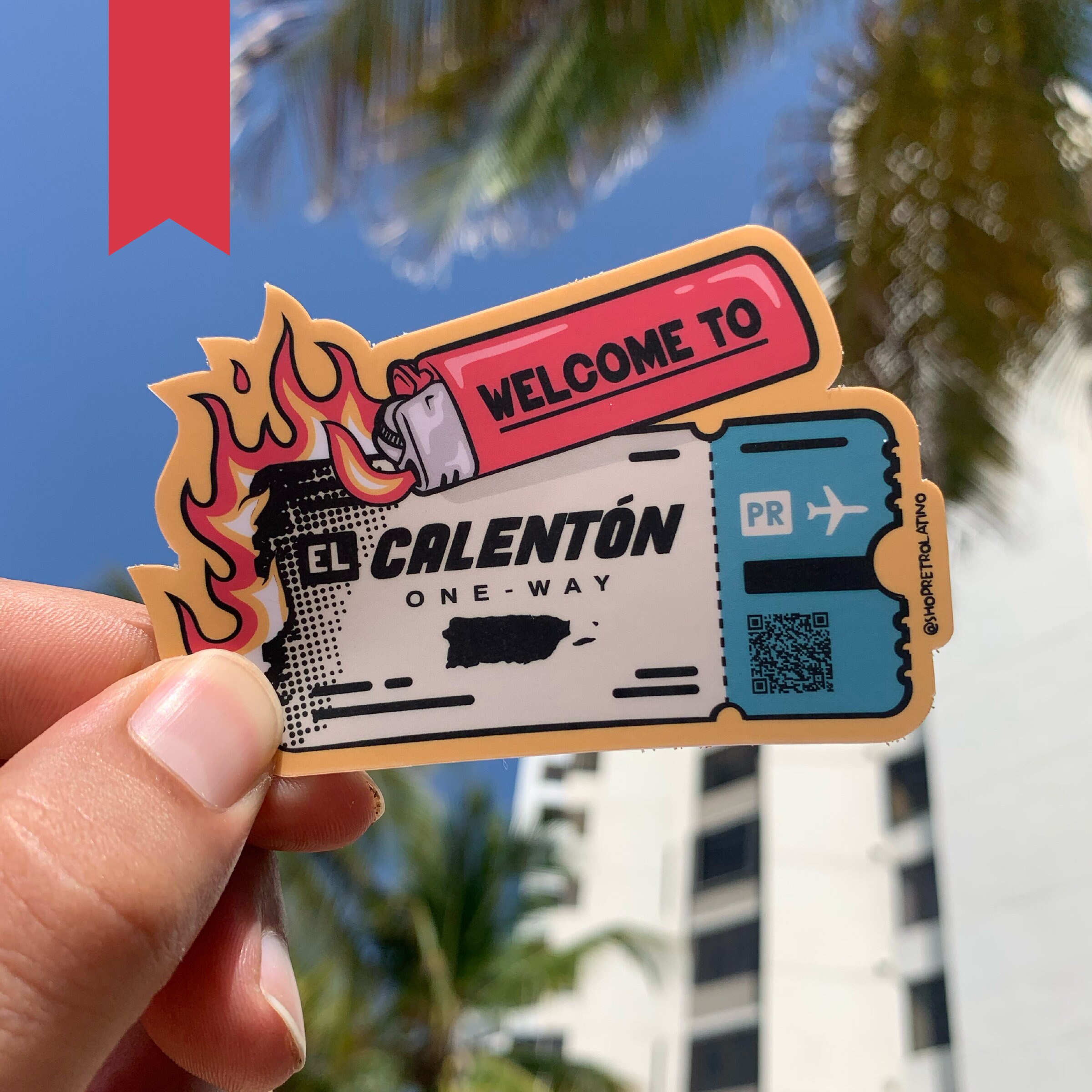 El Calentón Matte Sticker Puerto Rico, Bad Bunny, Reggaeton, Boricua ...