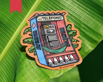Puerto Rico Telephone Co. Matte Sticker | Retro, Vintage, Puerto Rico ...