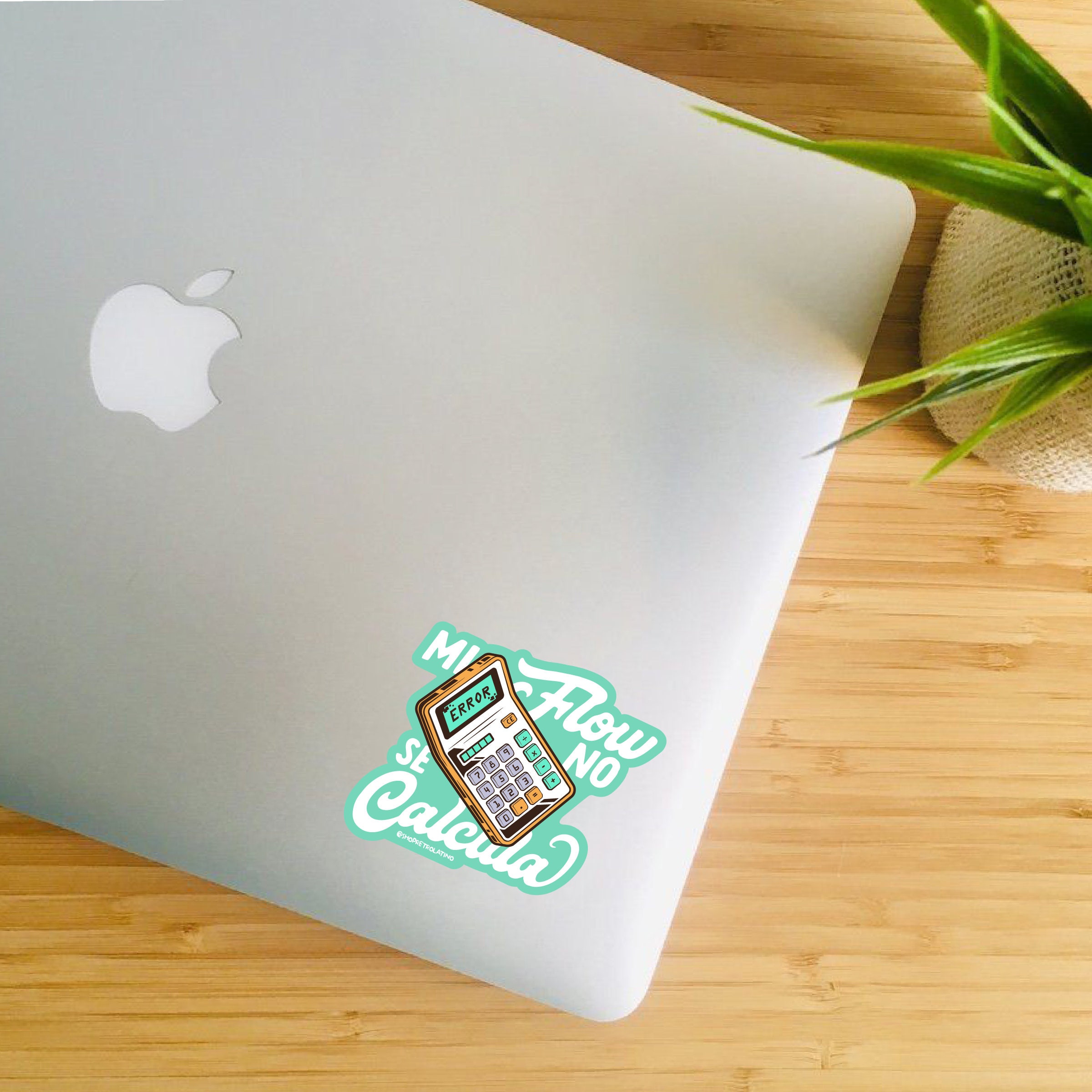 Mi Flow No Se Calcula Matte Sticker Laptop, Water Bottle, Gift ...