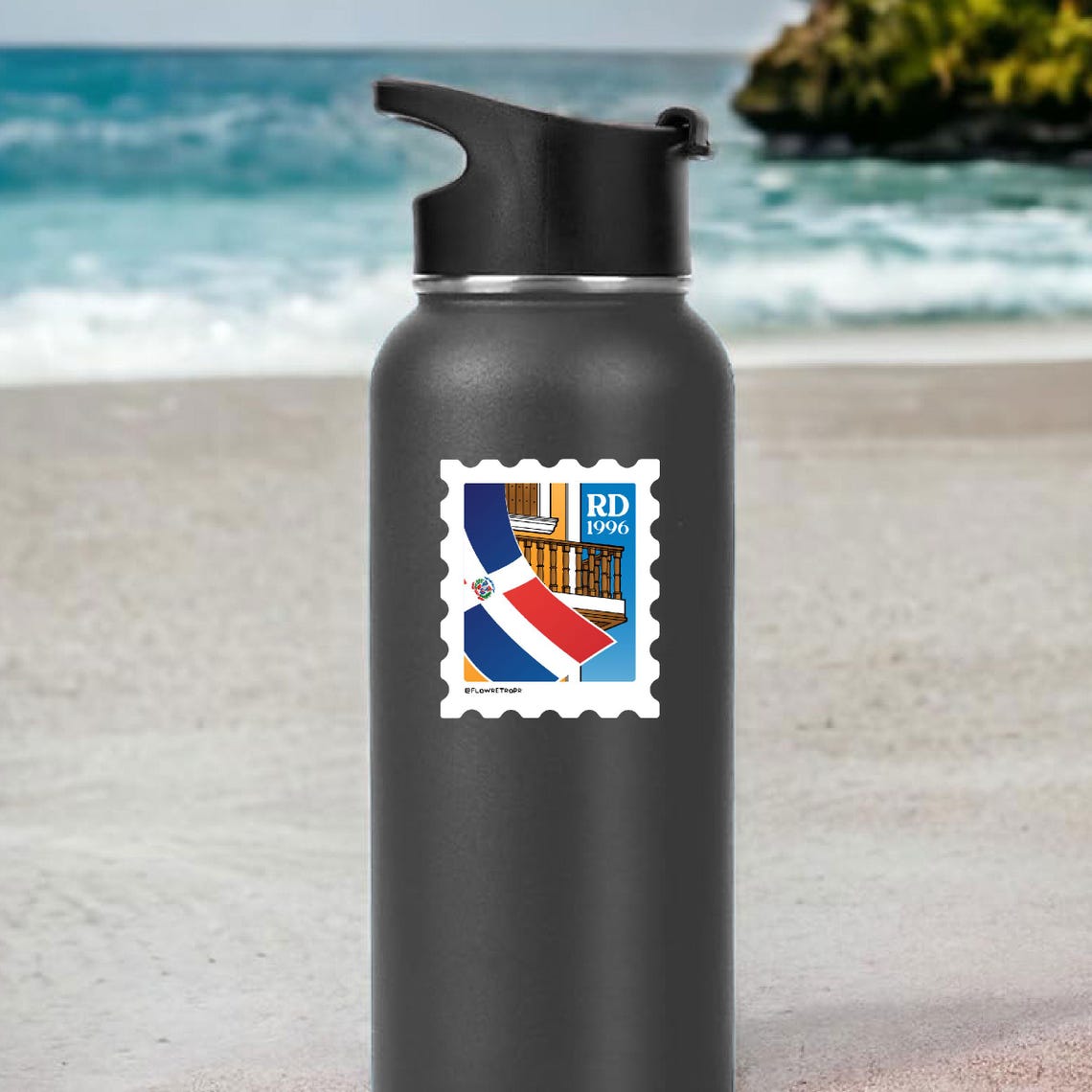Dominican Republic Stamp Matte Sticker | Cute, Zona Colonial, Tropical ...