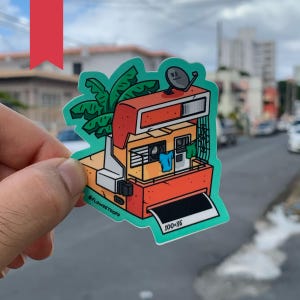Polaroid Criollo Matte Sticker Camera, Retro, Vintage, Puerto Rico ...