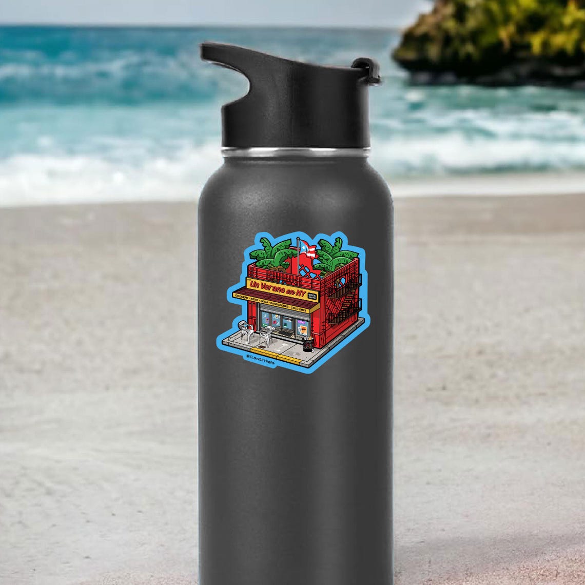 Un Verano En NY Matte Sticker | Retro, Vintage, Puerto Rico, Gift ...