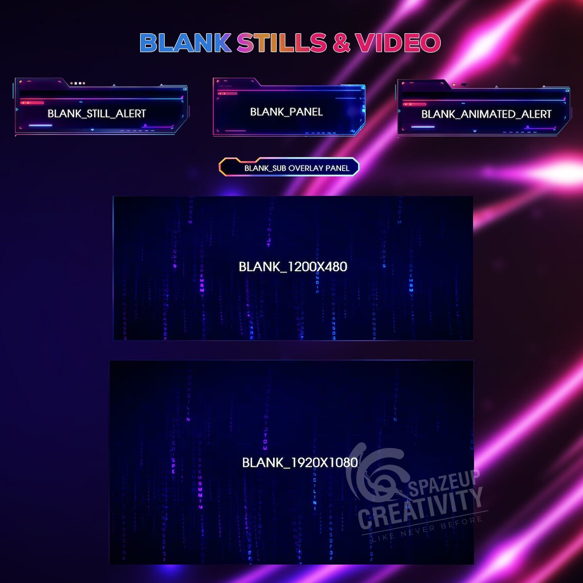 Animated Stream Overlay Package , Cool Animated Stream Overlay Pack ...