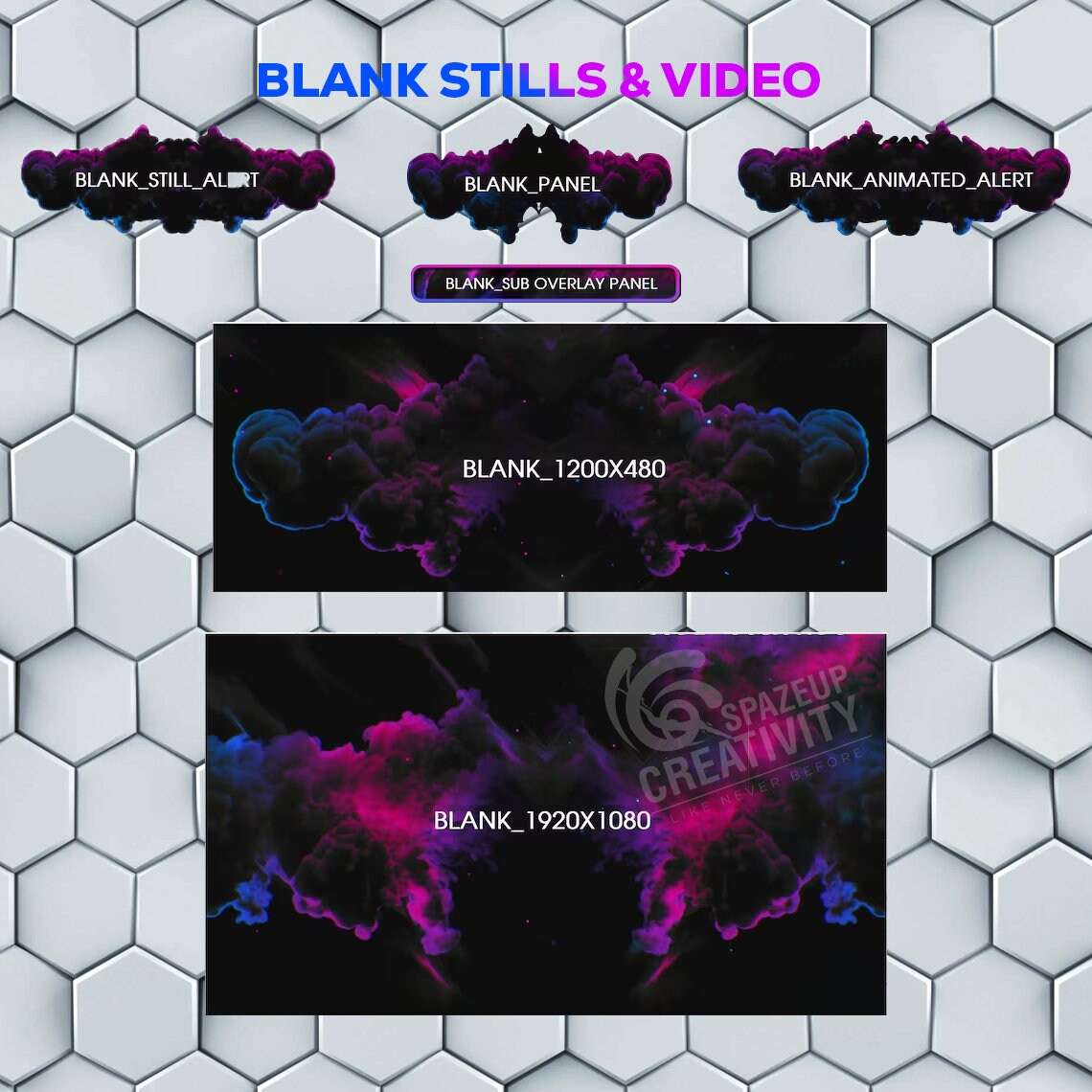 Galaxy Theme Animated Stream Overlay Package, Galaxy Animated Stream ...
