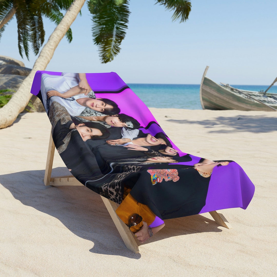 BTS Beach Towel | Bangtan Towel | Kpop Beach Towel - Etsy