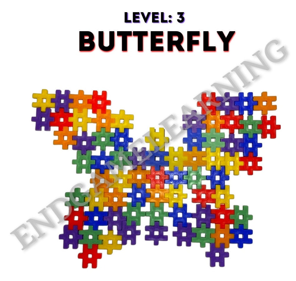 Waffle Building Blocks With Mat Template and 72 Pc Waffle Building ...