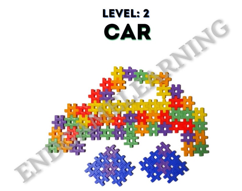 Waffle Building Blocks With Mat Template and 72 Pc Waffle Building ...