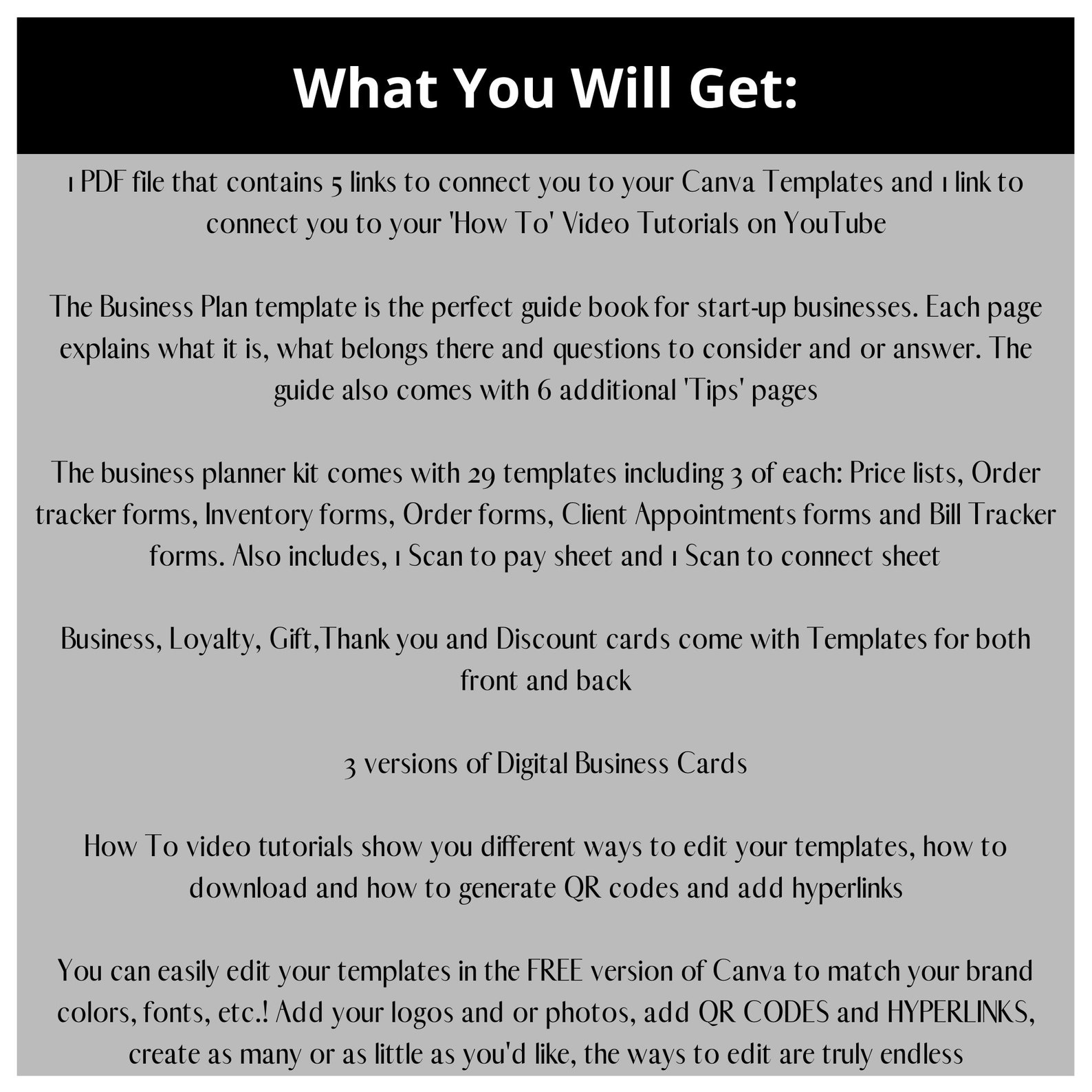 Business Plan Bundle Editable Guide Book and Business Planner - Etsy