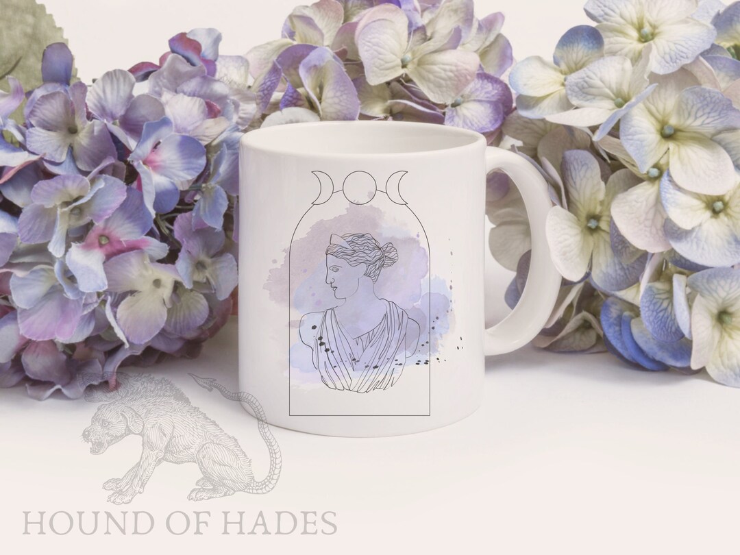 Artemis Moon Goddess Mug Archery Mom Gift Celestial Mug Bookish Gift ...