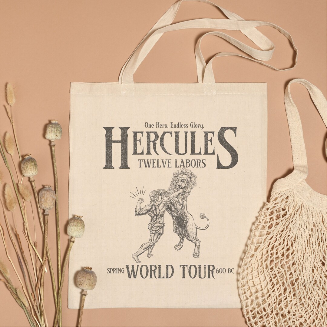 Hercules Tote Bag Greek Mythology Tote Greek Goddess Book Bag Tote ...