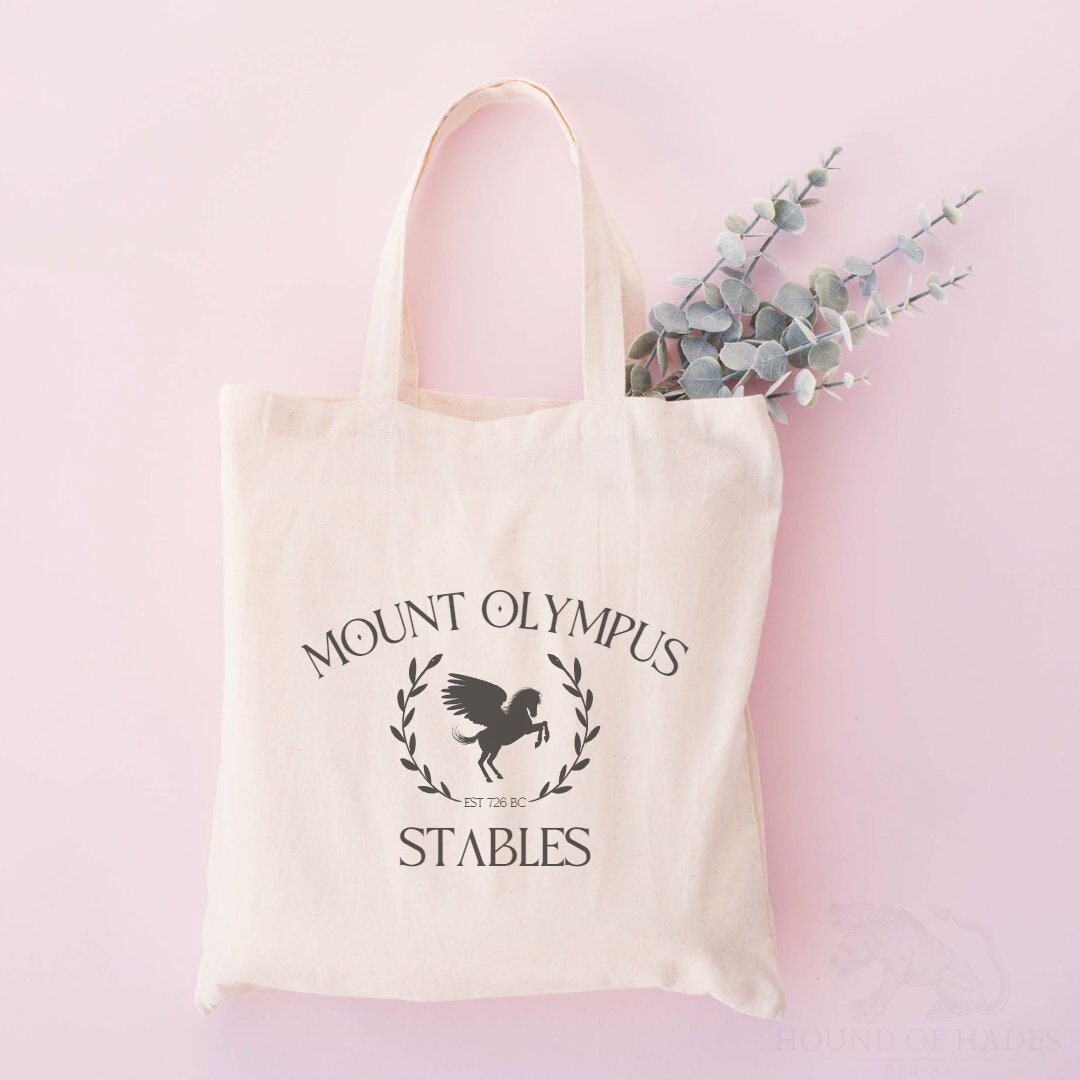 Mount Olympus Stables Book Bag Greek Mythology Tote Greek Goddess Gift ...