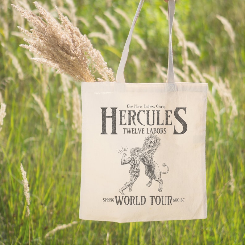 Hercules Tote Bag Greek Mythology Tote Greek Goddess Book Bag Tote ...