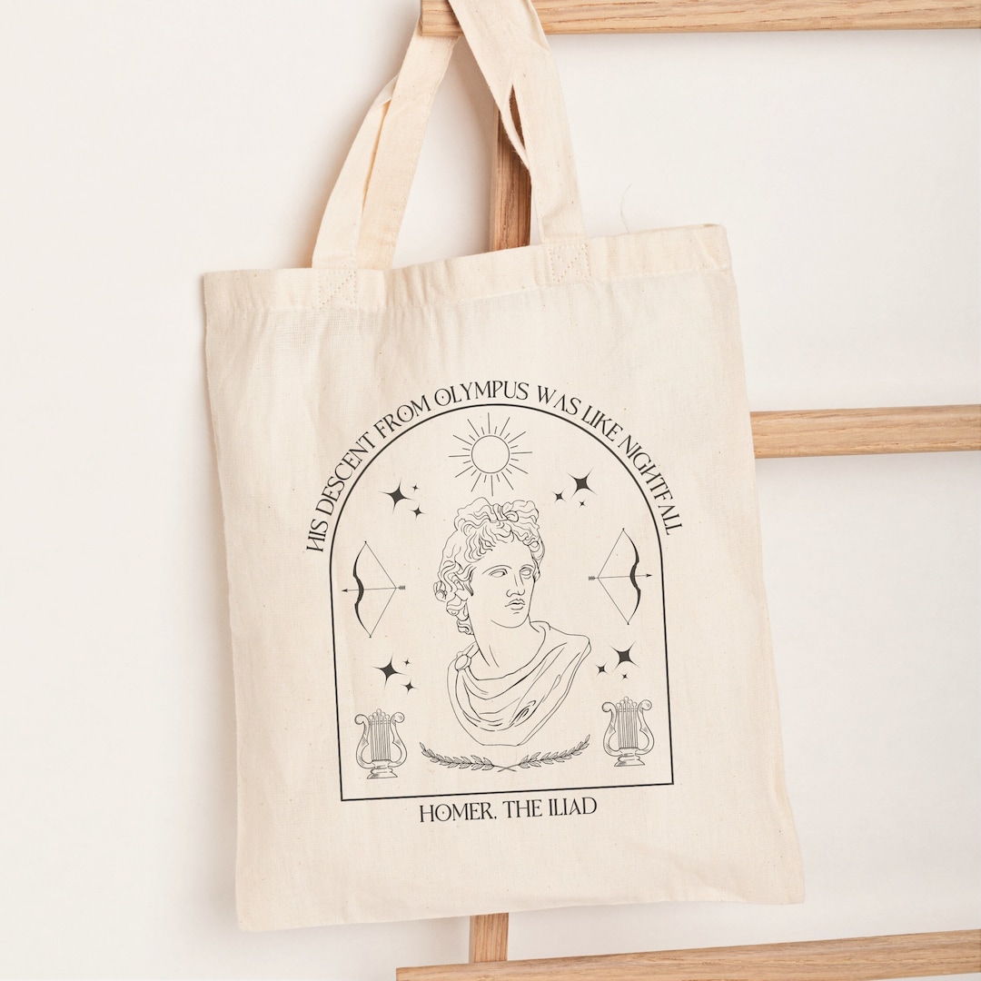 Apollo Greek Mythology Tote Bag Book Bag Bookish Merch Library Tote Bag ...