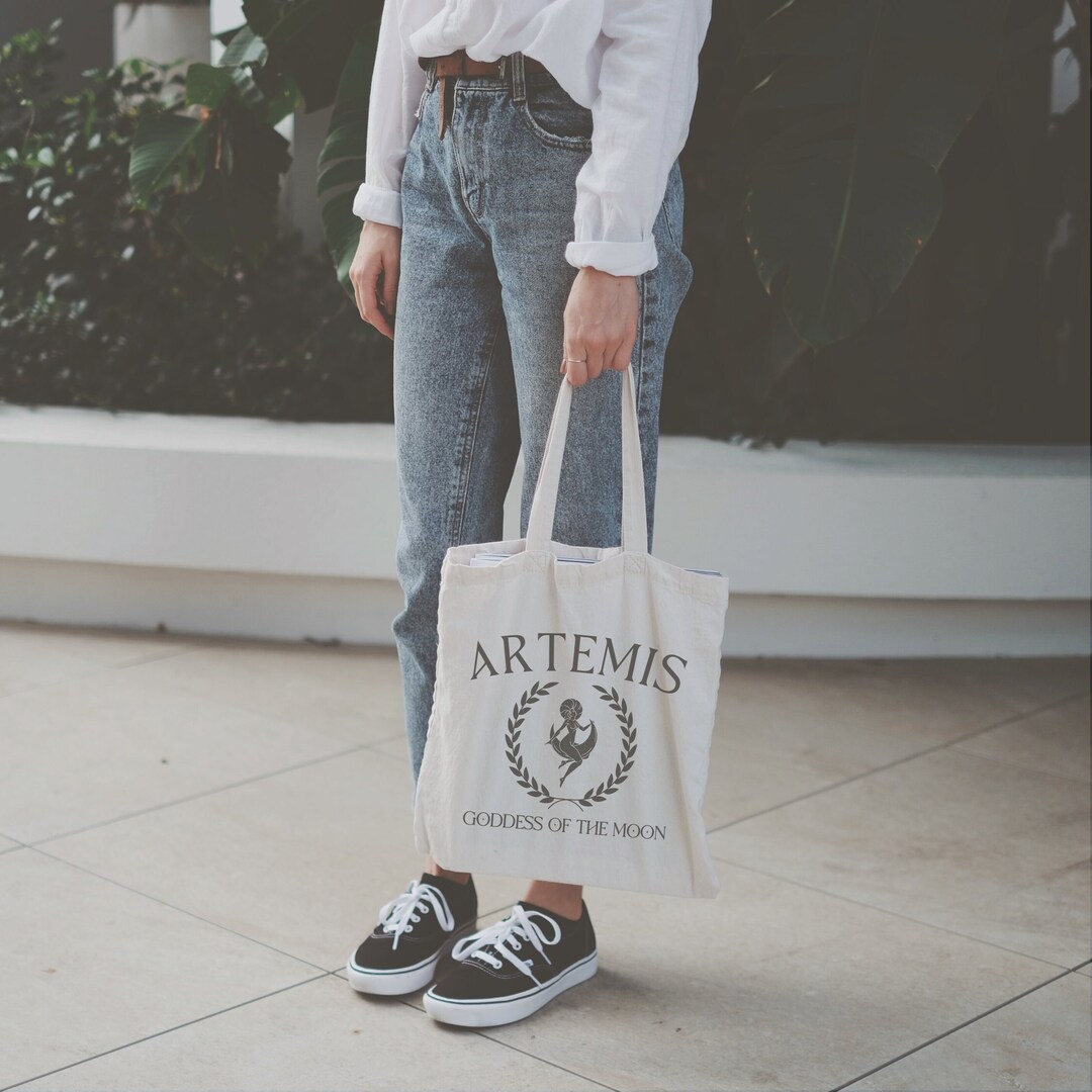 Artemis Goddess Tote Bag Moon Phases Greek Mythology Unique Gift for ...
