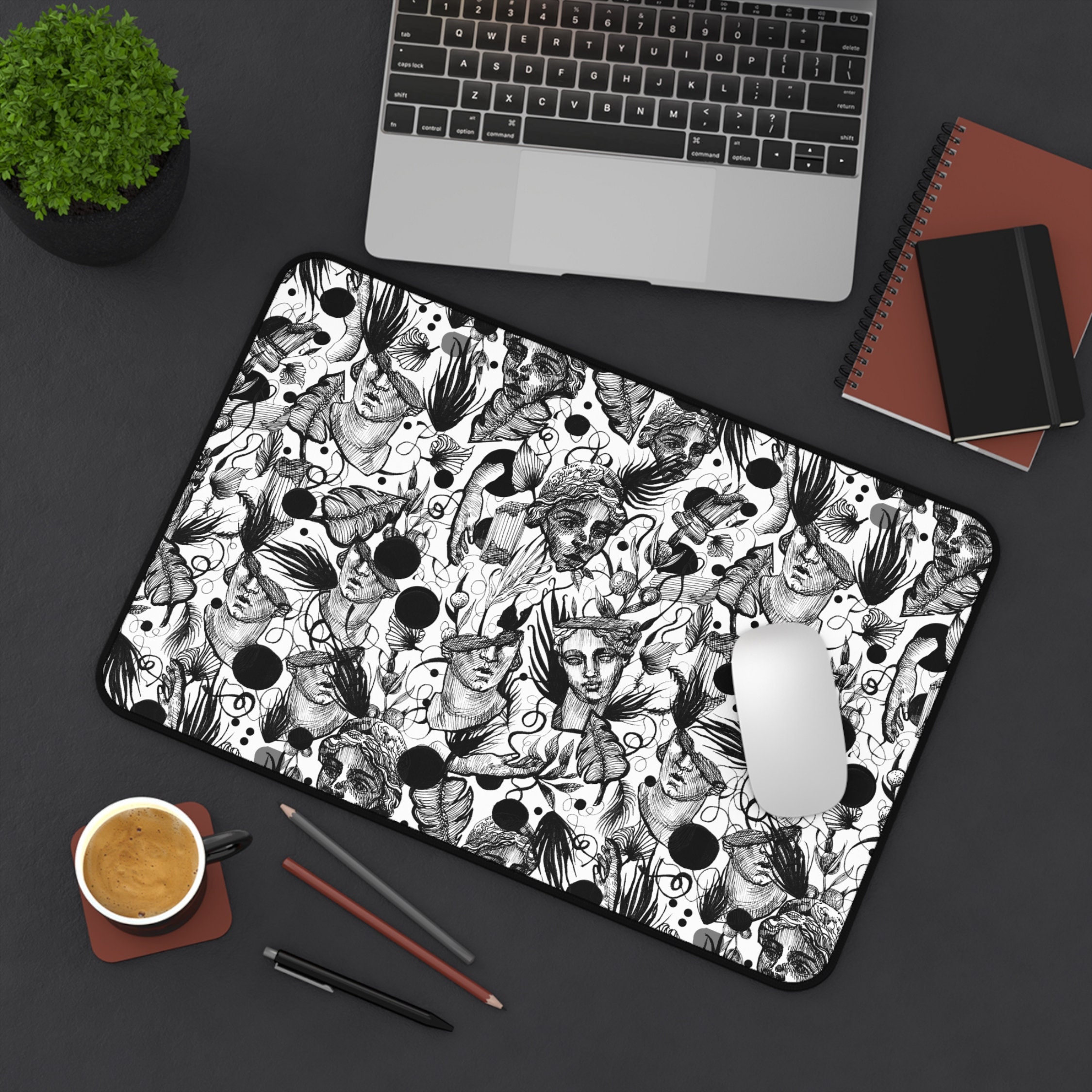 Greek Mythology Mousepad Greek Goddess Desk Mat Gaming Mouse Pad Doric ...