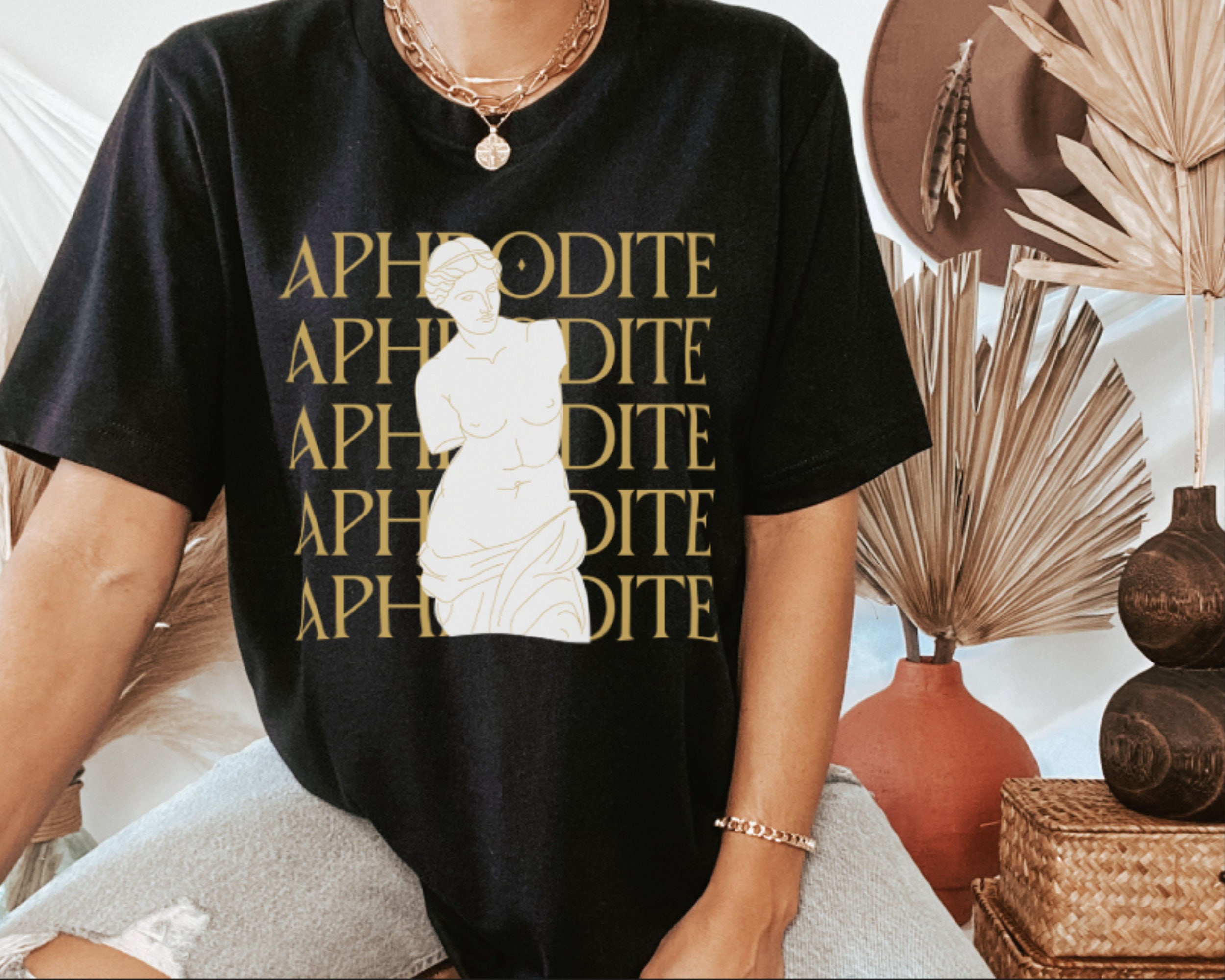 Aphrodite Goddess Tshirt Venus Shirt Greek Mythology Shirt Dark ...