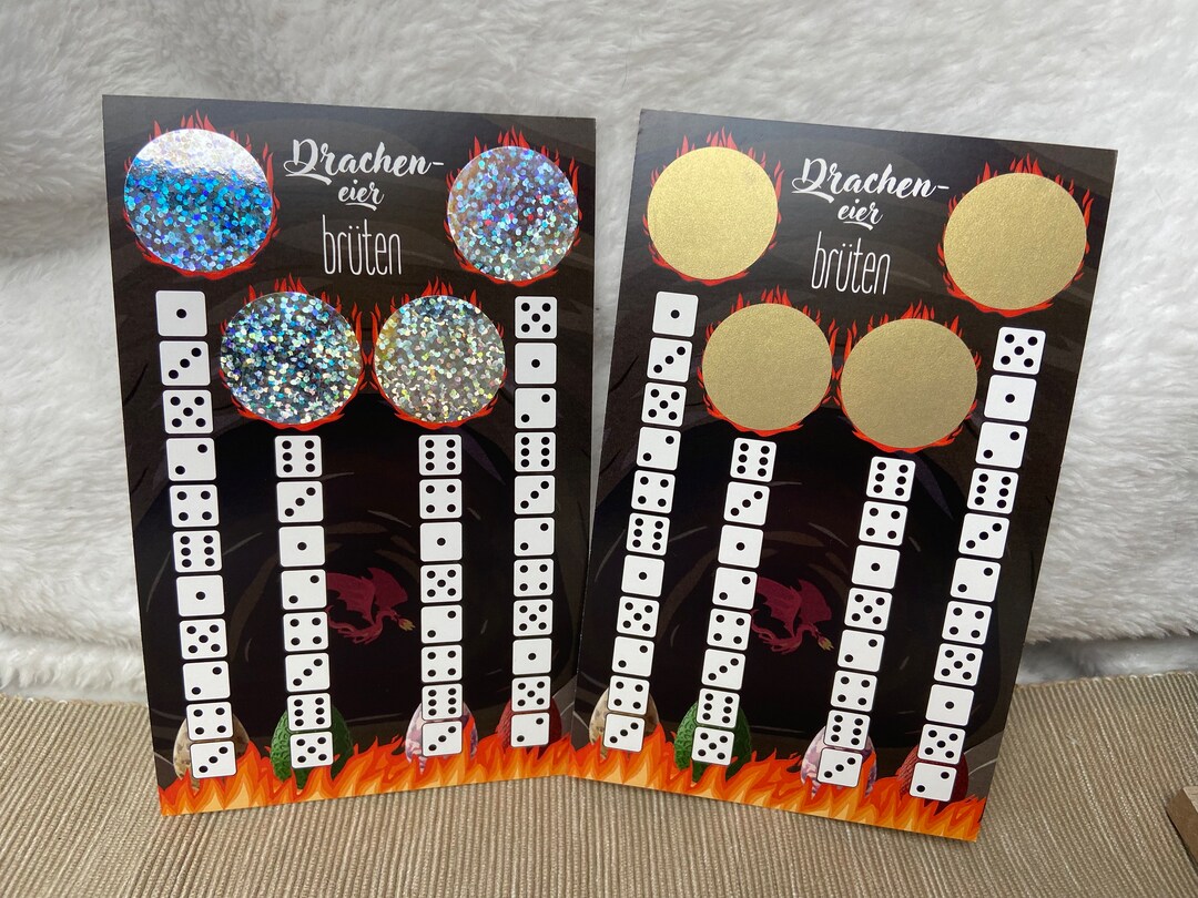 Breed Dragon Eggs / Dice Scratch Challenge / Savings Game / - Etsy