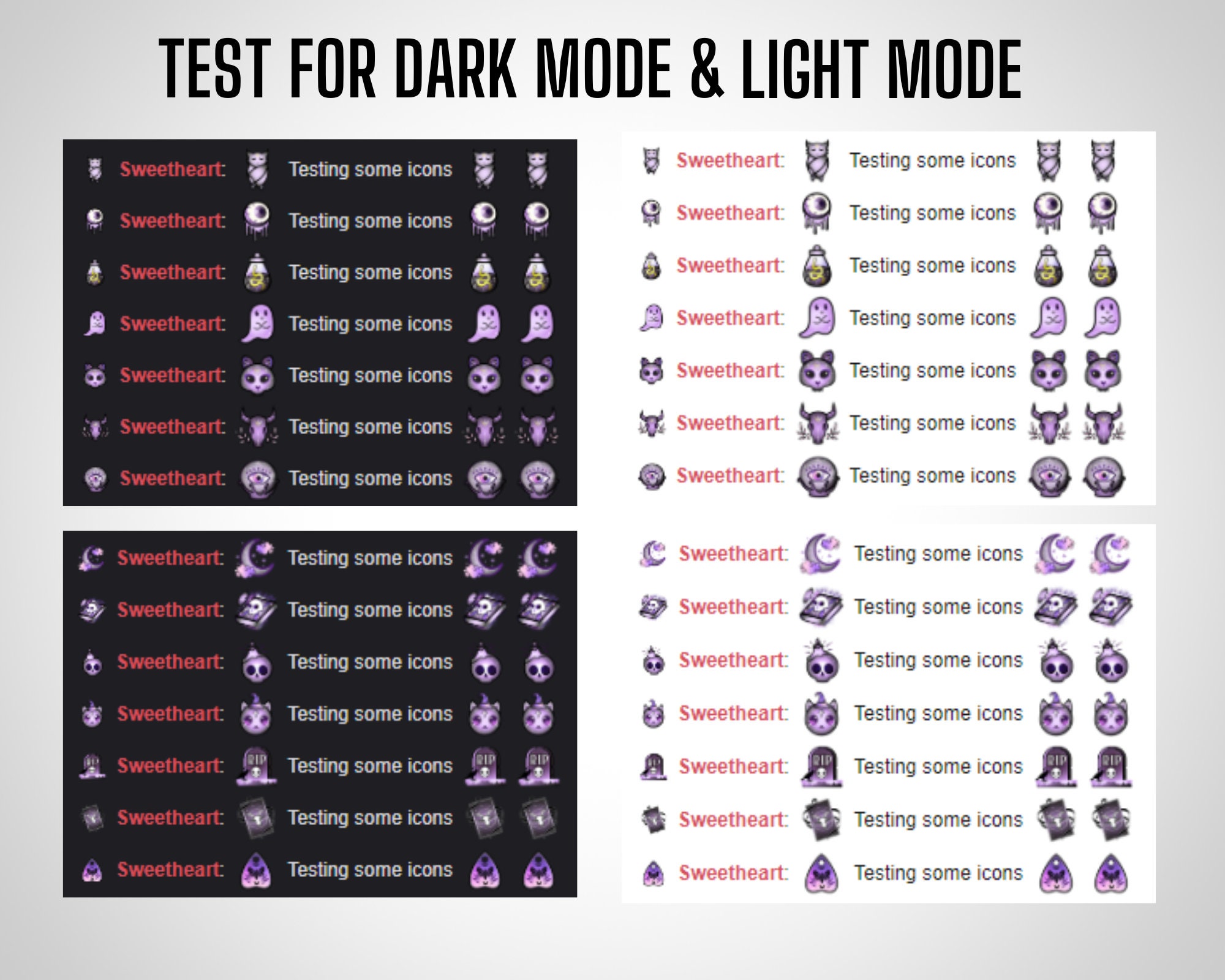 24x Purple Mystic Witchy Occult Twitch Sub Badges | Emotes | MEGAPACK ...